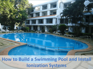 How to Build a Swimming Pool and Install Ionization Systems - Intec America